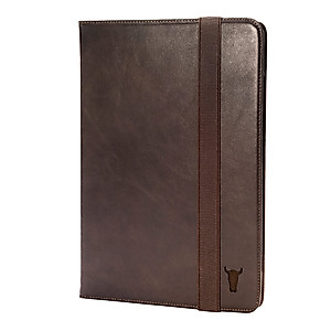 TORRO Case Compatible with iPad Mini 7/6 – Genuine Leather iPad Mini 7th / 6th Generation (2024/2021) Cover with Stand Function, Apple Pencil Connectivity and Wake Sleep Function (Dark Brown)