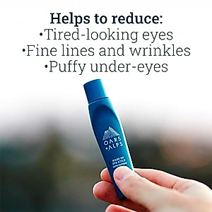 Oars + Alps Wake Up Eye Roller and Eye Depuffer, Dermatologist Tested Skin Care Infused with Caffeine and Aloe Vera, TSA Friendly, 0.5 Oz