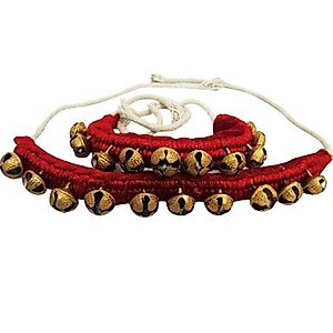 Art of Creation Kathak Dancing Ghungroo Anklet Bells 1 Row Classical Dancers Musical Instrument Bharatnatayam Indian Traditional Ghungru 20 Bell
