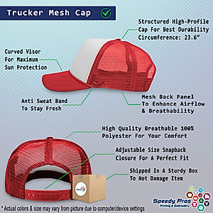 Trucker Hat Esta Mamacita Needs A Margarita Cinco De Mayo Snapback Baseball Cap for Men & Women Adjustable Polyester Red Design Only