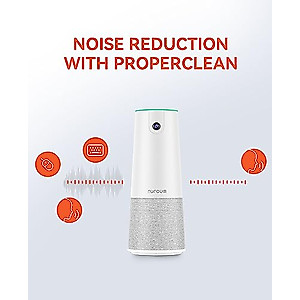 NUROUM C20 HD 1080P Conference Webcam, Video Conference Camera with Mic and Speaker, All-in-1 Ultra Wide-Angle 100° Webcam with Microphone, 13ft Voice Pickup, AI Noise-Cancellation, USB Plug&Play
