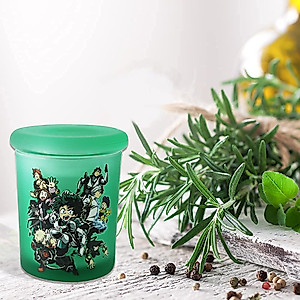 JUST FUNKY My Hero Academia Collector Edition Container | Frosted Glass Container Class-1A Rubber Seal Jar | MHA | Anime Food Container | Home Deco | Offical Licensed