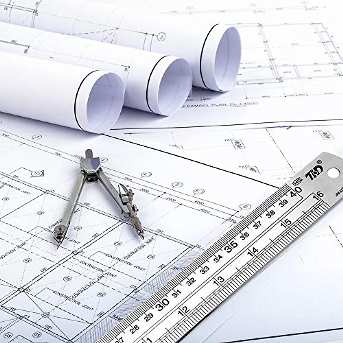 Ruler Metal Straight Edge Ruler Stainless Steel Ruler 6 Inch Ruler Set Rulers Bulk 12 Pack