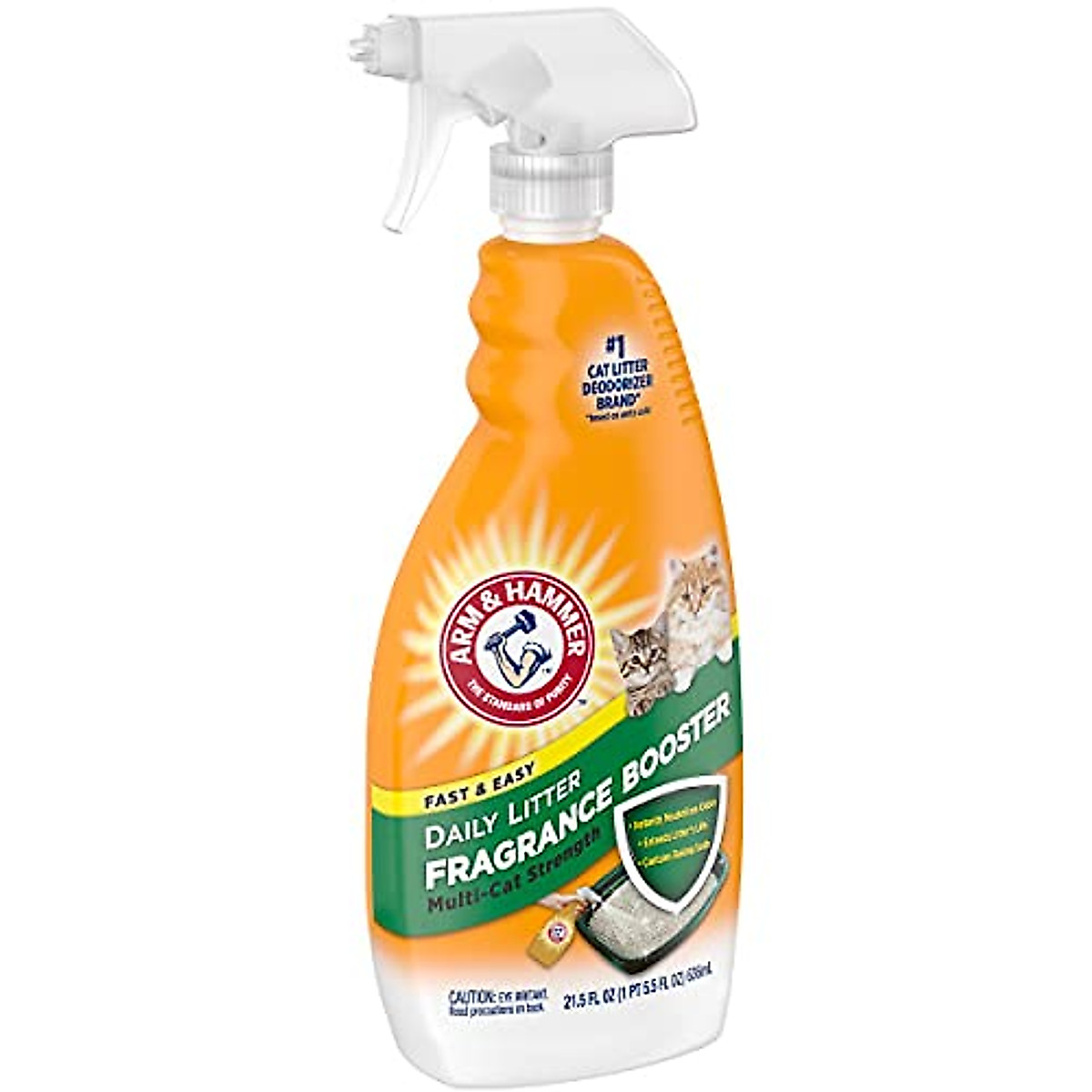 Arm and Hammer Cat Litter Deodorizer Spray, 21.5 Fl Oz [2-Pack]