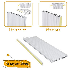 LBG Products Window AC Insulating Side Panel Kit Fits for Window Air Conditioner Units Replacement Screen,17" H x 10" W, 2 Pack,White