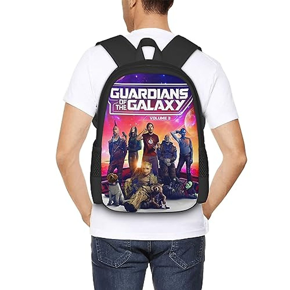 ROOZEE Cartoon Backpack Lightweight Large Capacity Laptop Backpack Travel Backpacks For Unisex 17in