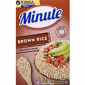 Minute Brown Rice, Instant Brown Rice for Quick Meals, 28-Ounce Box
