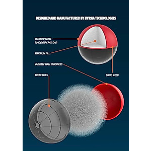 Byrna Pepper Projectiles - Self Defense Pepper Projectile Rounds for Byrna Launchers, Non-Lethal Pepper Spray Balls | 1% OC + 4% PAVA | .68 Caliber (5 Count)