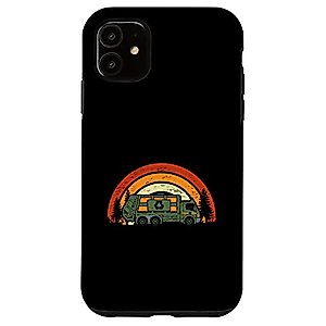 iPhone 11 Retro Garbage Truck Waste Can Trash Collector Case