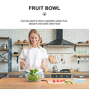 DOITOOL Ceramic Salad Bowl 200ml Cute Bathtub Shape Yogurt Ice Cream Bowl Pudding Cup Fruit Serving Dish Soap Holder for Home Kitchen (Blue)