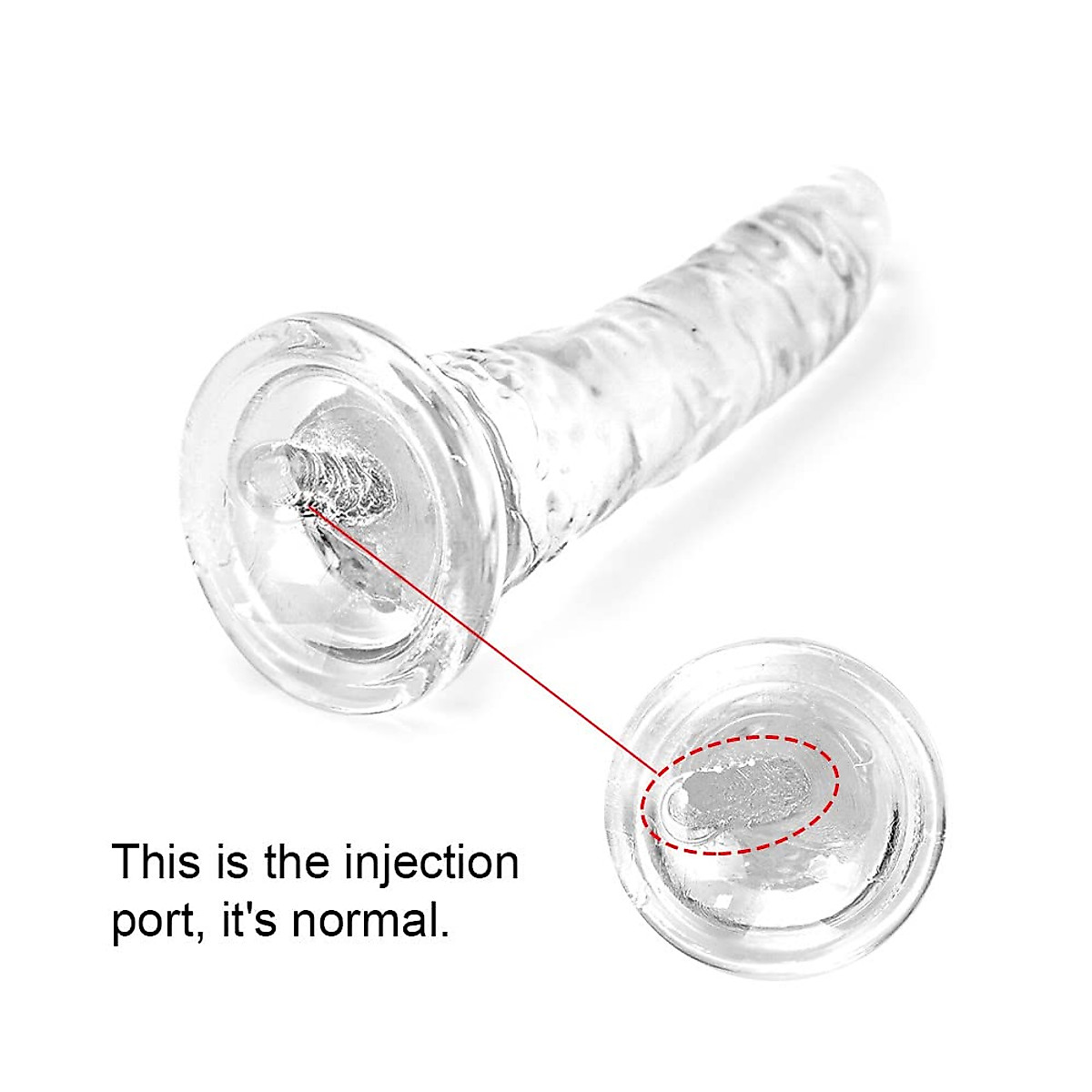 9.6 Inch Big Clear Realistic Dildo for Sex Women's, Body-Safe Material Lifelike Large Penis with Strong Suction Cup for Hands-Free Anal Play for Man Couple