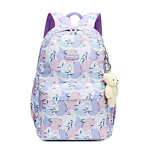 Netlmfg Mini Backpack - Kids Bags for Backpacks School - Bookbag with DIY Cute Pendant - Lightweight Waterproof Back pack with Chest strap- School Bags for Boys Girls(Girl Boy 6+ Years)