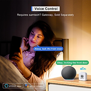 Smart Lock, Keyless Entry Door Lock, Fingerprint Door Lock, Digital Door Lock, Smart Lock for Front Door, Bluetooth Electronic Door Lock (Powered by Sifely)