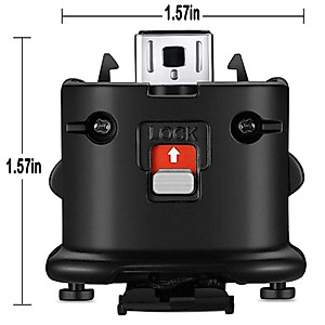 LACTIVX Wii Motion Plus Adapter, 2 Packs Upgraded Motion Attachment for Wii Remote Controller (Black)