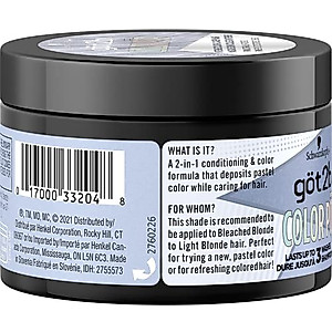 Got2b Color Pop Semi-Permanent Hair Color Mask, Silver, 5.1 oz