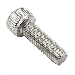 Hxchen M4x10 Socket Head Cap Screws, Full Thread, Allen Socket Drive, 304 Stainless Steel, Bright Finish - (25 Pcs)