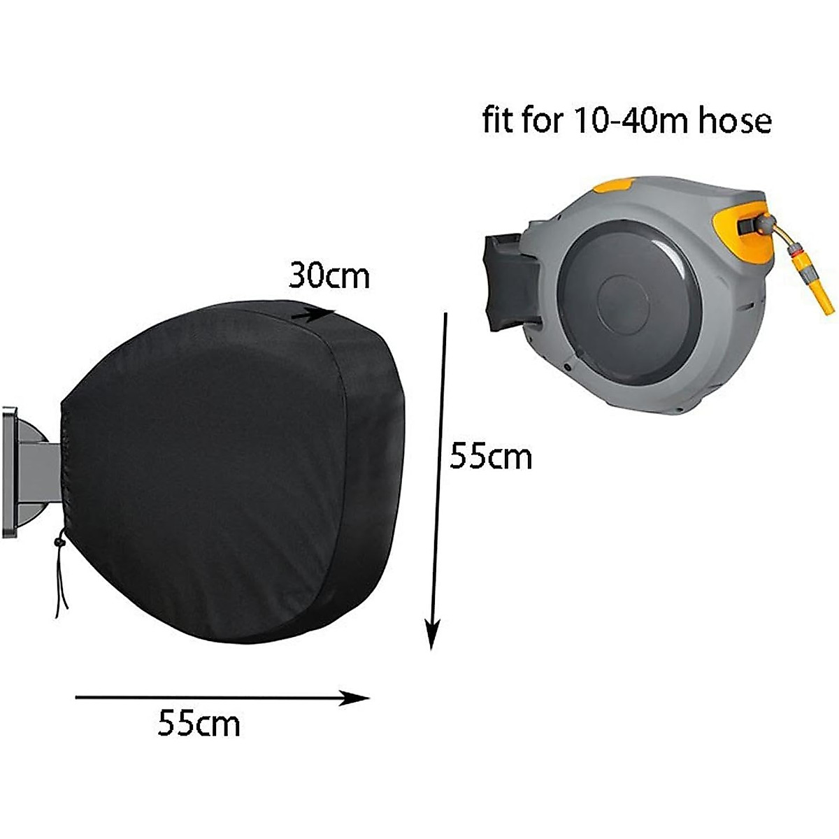 Garden Hose Reel Cover for Water Hose Reel Dustcover Convenient Sun Protection Hose Protector Portable for Outside Garden Yard Equipment