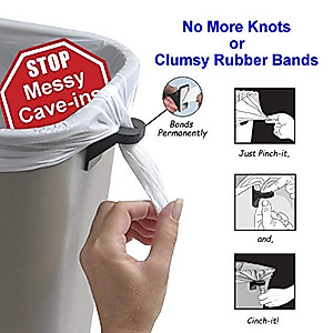 PlasticMill Trash Bags Cinch, Putty, 6 Pack, To Hold Garbage Bags In Place.May not be compatible with some Garbage Can drawers or compacters.