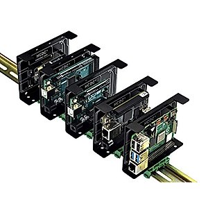 DIN Rail Mount Bracket for Raspberry Pi A+ B+ 2B 3B 3B+ 4B Zero Arduino Uno Mega Mkr BeagleBone