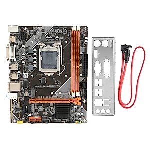 Desktop Computer Motherboard, DDR3 1066/1333/1600MHz LGA 1155 PC Main Board Support NVME+NGFF Dual Mode Hard Disk+SATA, 6‑Channel Sound Card