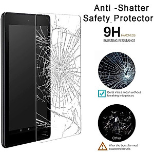 EC-Touch [3-Pack] Screen Protector for Fire HD 8 (Only 2018/2017 Release,8th/7th Generation) 9H Hardness Clear Anti-Scratch Bubble Free Tempered Glass,Not fit Amazon Kindle Fire HD8 2020(Clear)