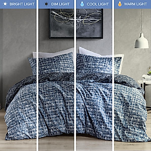 Comfort Spaces Twin Comforter Set - Blue Dorm Bedding for All Season, Ultra Soft 2 Pieces Reversible Comforter with 1 Matching Sham,Easy Care, Machine Washable, Twin/Twin XL