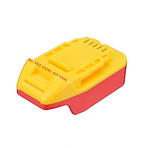 Adapter# Compatible with Porter Cable/Black+Decker 20v (NOT Old 18v) Slider Lithium Batteries Fits DeWalt 20v MAX XR Cordless Tools (US Stock) - Adapter Only