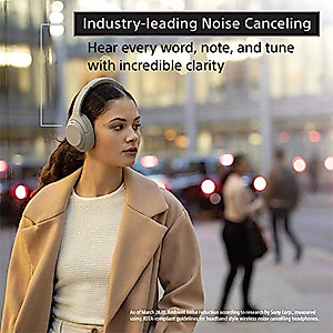 Sony WH-1000XM4 Wireless Industry Leading Noise Cancelling Over-Ear Headphones with Mic for Hands Free Calling and Alexa, Silver WH-1000XM4/S Bundle w/Case + Deco Gear Portable Charger + Gym Bag