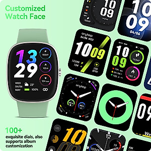 anyloop Fitness Tracker Watch with 24/7 Heart Rate Blood Oxygen Monitor, 1.69" Large Screen Activity Tracker with Pedometer, Sleep Monitor, Calories & Step Counter, Sports Smart Watch for Women Men