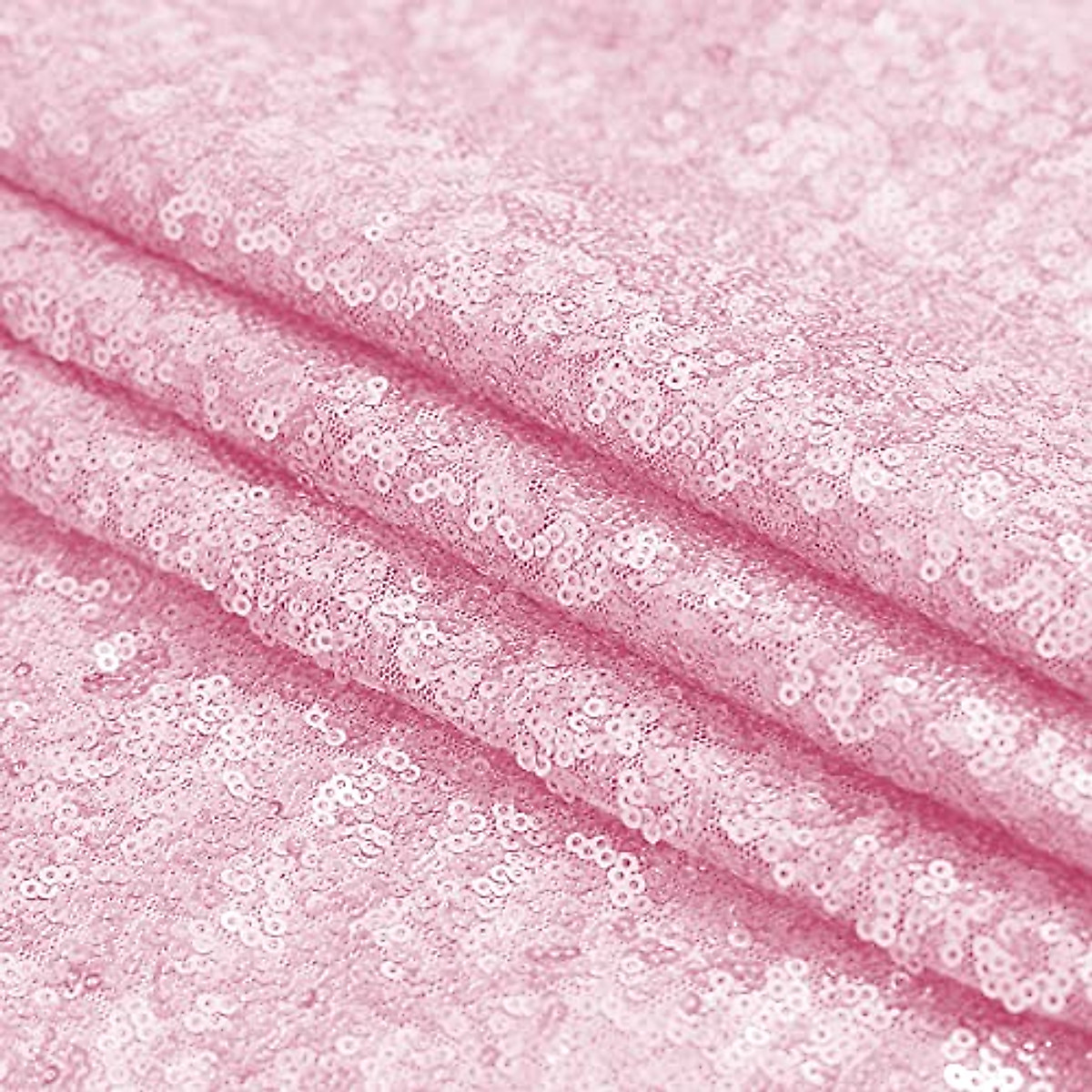 Sugargirl Pink Sequin Backdrop Curtain 2 Panels 2FTx8FT Glitter Pink Background Drapes Sparkle Photography Backdrop for Party Wedding Birthday Wall Decoration