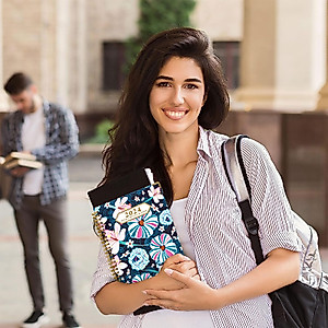 2024 Daily Planner with Stickers - 8.66"×6.2" January 2024 - December 2024 Happy Planners with Tabs, Twin Wire Spiral Binding Thick Paper Weekly and Monthly Academic Agenda Daily Notebook Pattern L