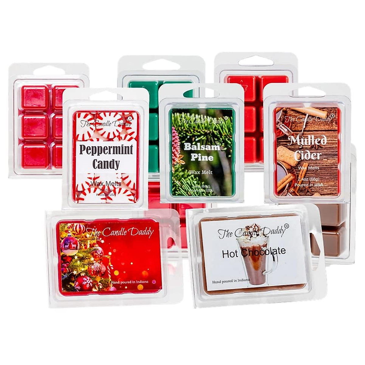 The Candle Daddy Christmas Nice List - Chapter 1-5 Amazing Christmas Wax Melts - 30 Total Cubes - 10 Total Ounces