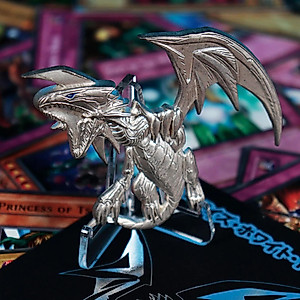 Yu-Gi-Oh! Limited Edition .999 Silver Plated Pin Badge | Blue Eyes White Dragon