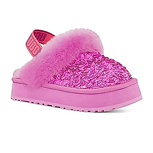 UGG Girls K FUNKETTE Chunky Sequin Slipper, ECHINACEA, 6 Big Kid