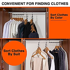 Ulimart Hangers Space Saving -12 Pack- Space Saving Hangers,Closet Organizers and Storage Space Saving Hangers for Clothes ,Hanger Organizer College Essentials Dorm Room Closet Organizers