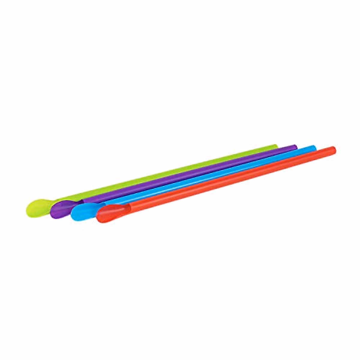 KOLORAE SCOOP STRAWS - BPA FREE PLASTIC, COLORFUL SCOOP STRAWS ACT AS A SPOON AND STRAW, GREAT FOR ANY OCCASION! (1 PACK OF 75) - AVAILABLE IN A PACK OF 75 OR 450! (75)