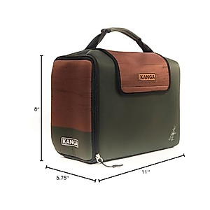 Kanga Insulated Cooler Bag - Soft Cooler Bag - 12 Pack Beer and Seltzer Drink Cooler - Insulated and Durability Tested - Kanga Kase Mate Cooler - Woody