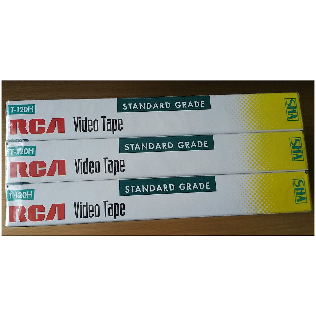RCA T-120H VHS Video Cassette 120-Minutes (3-Pack) Blank Tapes Standard Grade by RCA