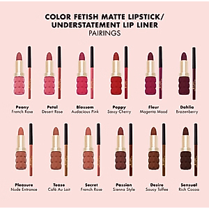 Milani Color Fetish Lipstick and Understatement Lipliner Bundle - Passion & Sienna Style