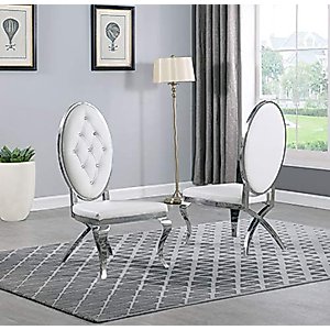 Best Quality Furniture SC60-A Chair, White