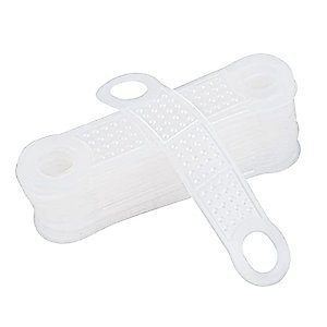 NaienCraft, Pack of 120 Clear Non-Slip Rubber Clothes Hanger Grips Silicone Shoulder Strips Hanger Strip for Wood Plastic Hangers Hanging Accessories