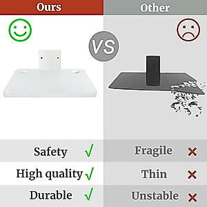 Siondoux Floating Entertainment Shelf Wooden DVD Shelf, Wall Mount TV Shelf, Projector Shelf for Wall Perfect for Projector, Xbox, PS5, DVD Player,Game Console, Cable Box, Floating Shelf for Under TV