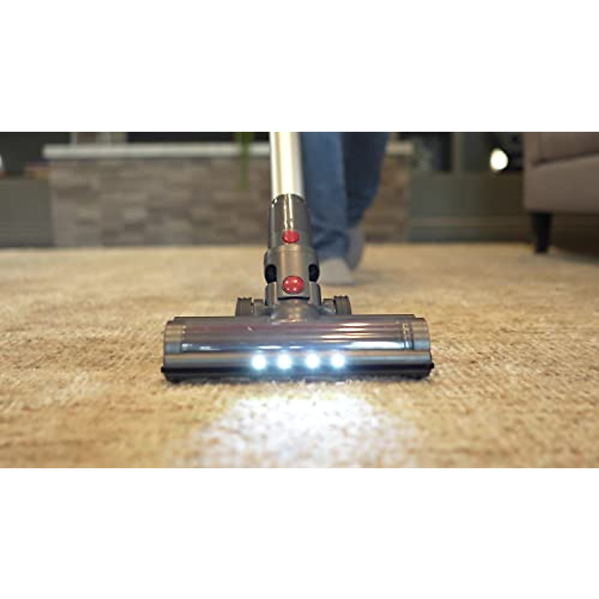 EUROTO Cordless Vacuum Cleaner, Water Tank&Mop, 2-in-1 Powerful Stick Vacuum - 300W 24KPa, 35min Runtime Lightweight Vacuum Cleaners - Telescopic Tube and Detachable Battery Handheld Vacuum