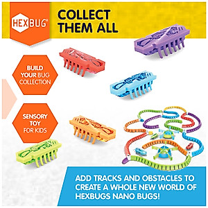 HEXBUG Nano 5 Pack, 4 Nano Bugs with Bonus Flash Nano, Sensory Toys for Kids & Cats with Vibration Technology, STEM Kits & Mini Robot Toy for Kids Ages 3 & Up