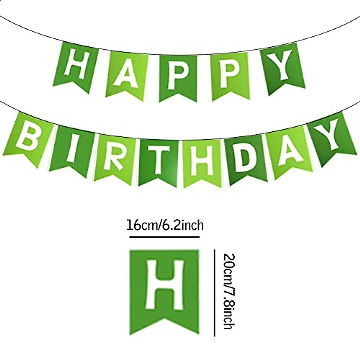 Green Birthday Banner For Birthday Banner Party Supplies Decoration