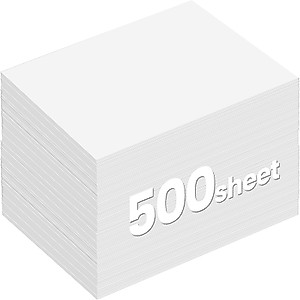Harloon 500 Sheets White Construction Paper Bulk Heavyweight Construction Paper A4 Size Thick Cardstock for DIY Craft, 120 GSM