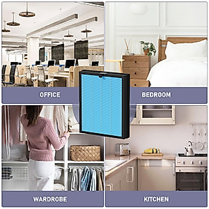 Ontheone MKD05 True HEPA Air Filter Replacement Compatible with MKD05 Air Cleaner Purifier, True HEPA Filter with Activated Carbon Filter, 2 Pack Blue