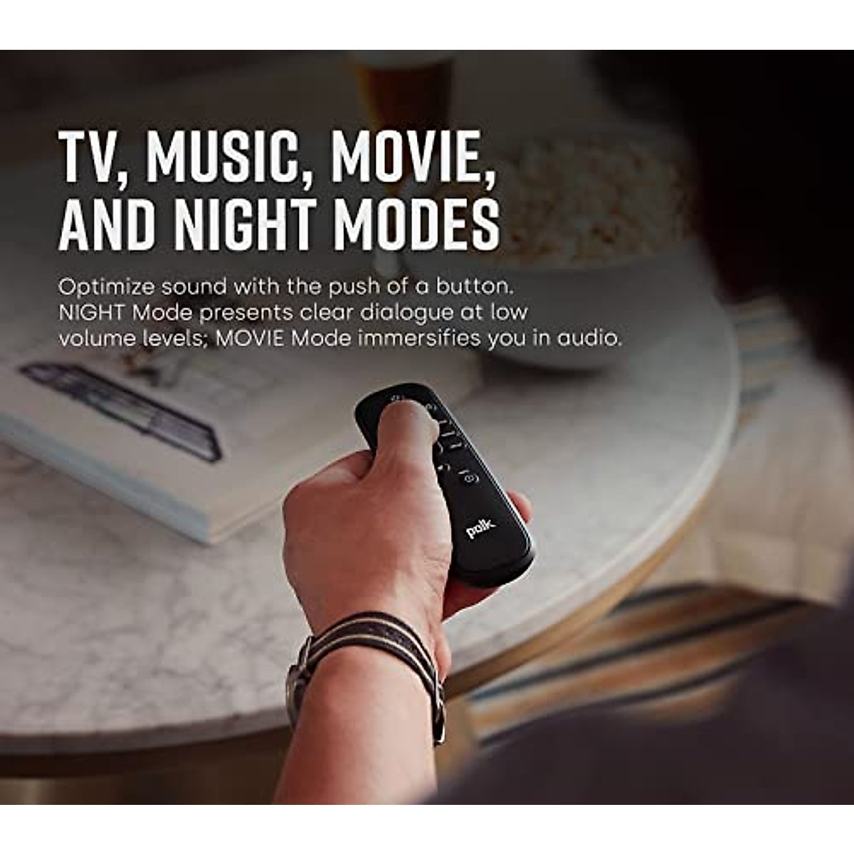Polk MagniFi Max AX 5.1.2 Channel Sound Bar with 10" Wireless Subwoofer (2022 Model), Dolby Atmos and DTS:X Certified, Polk's Patented VoiceAdjust & SDA Technologies, Easy Setup,Black