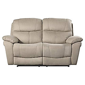 Lexicon Lapointe Wall-Hugger Power Double Reclining Loveseat, Tan