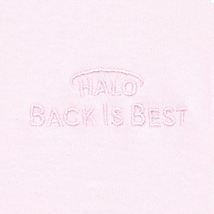HALO Sleepsack 100% Cotton Wearable Blanket, TOG 0.5, Soft Pink, Medium